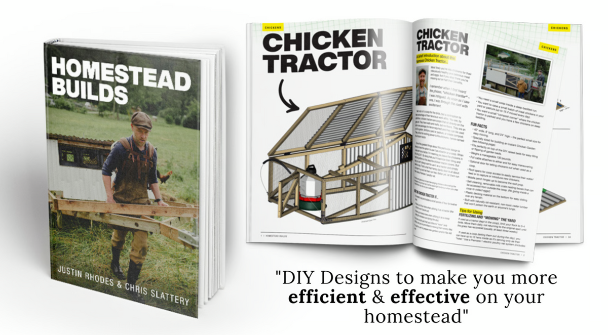 Homestead Builds Physical Book by Justin Rhodes – Abundant Permaculture